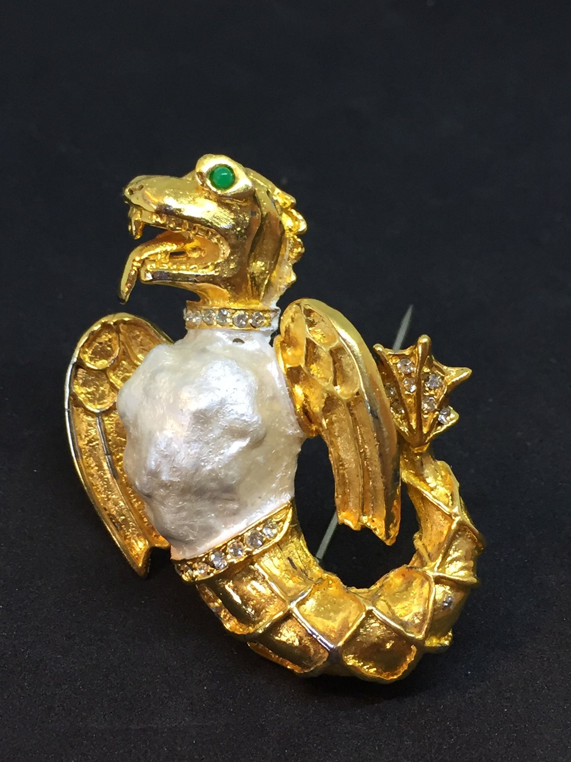 KJL First Mark Gryphon Pin Brooch | Etsy