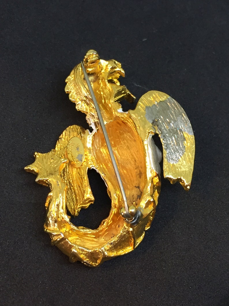 KJL First Mark Gryphon Pin Brooch | Etsy