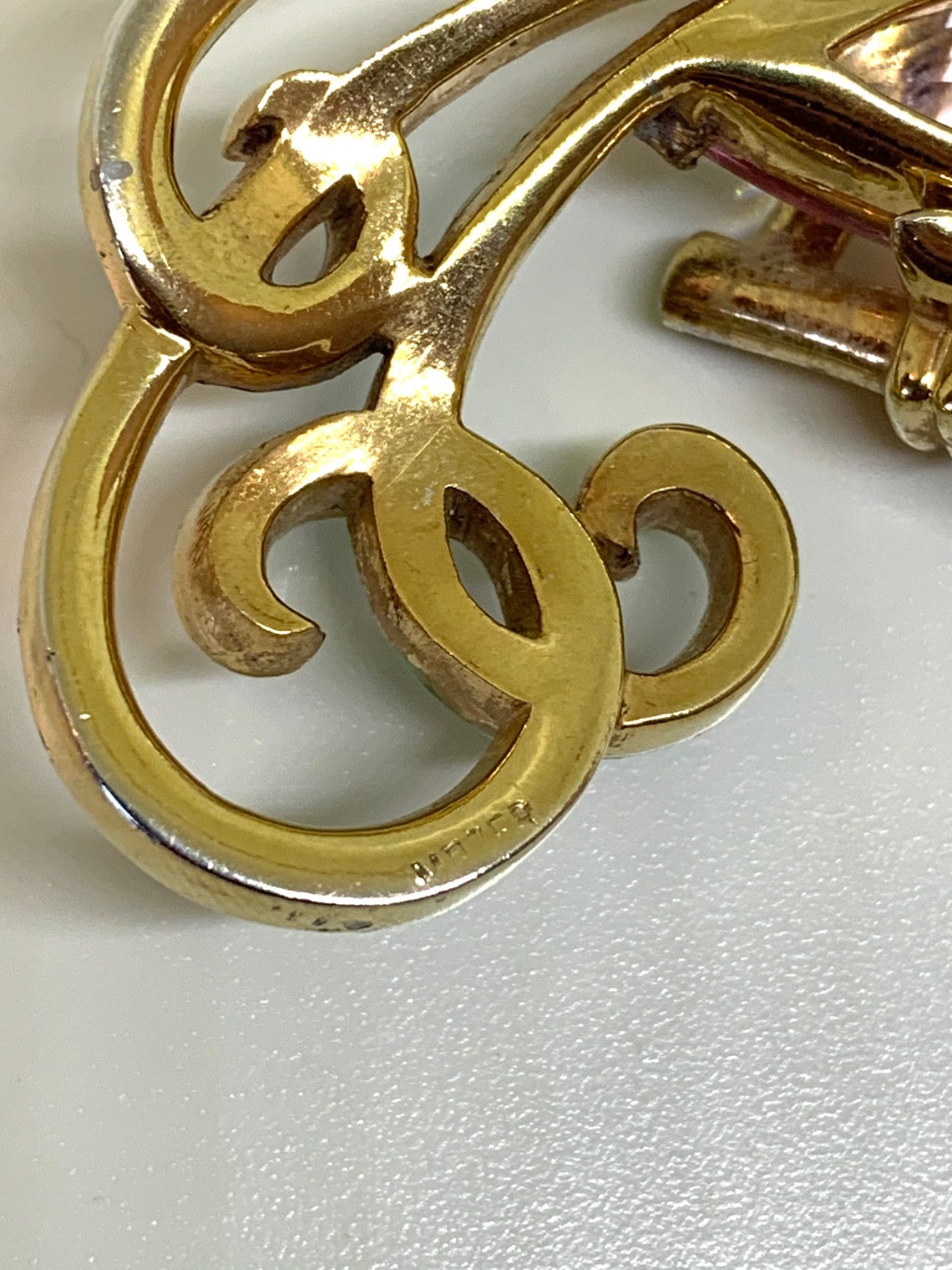 MAZER 1942 Enamel Bird of Paradise on Pendant Swing Pin Brooch - Etsy