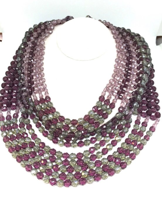 Coppola Toppo 1964 Crystal Granes Purple and Light Grey Amazing Huge ...