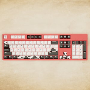 Alpha 108 | 100% Cow Mechanical Keyboard | Wireless Connection | RGB ...