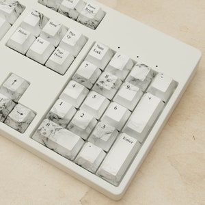 Marble 109keys Keycaps Set | Customizable Keys | PBT Keycap | Cherry ...
