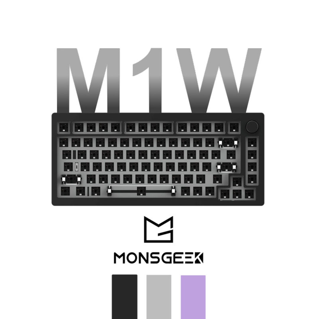 Monsgeek M1W | 75% Aluminum Mechanical Keyboard | Wireless Keyboard ...