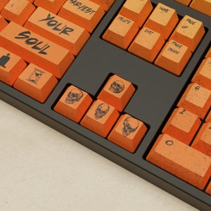 Grim Reaper 109keys Keycaps Set Customizable Keys PBT - Etsy