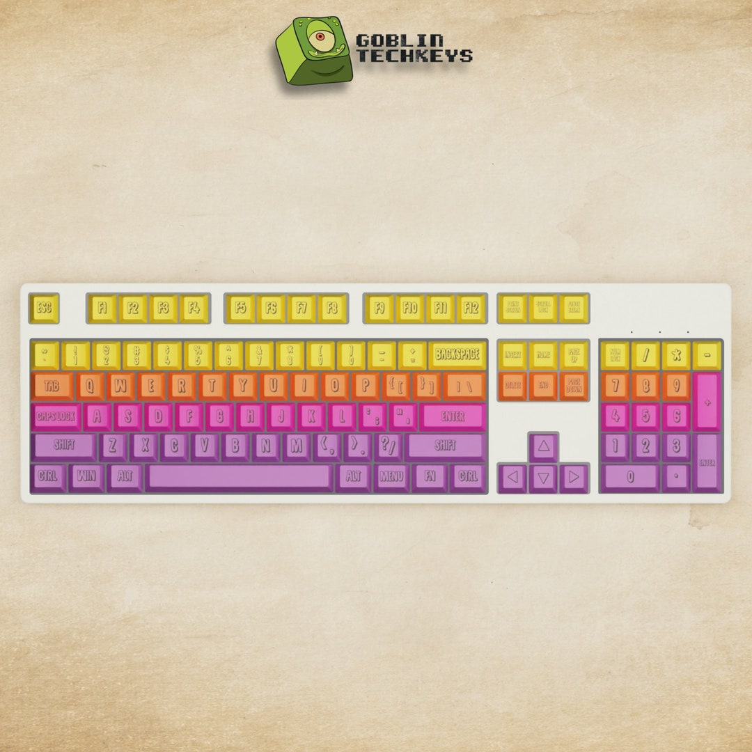 Alpha 108 | 100% Fruit Salad Mechanical Keyboard | Wireless Connection ...