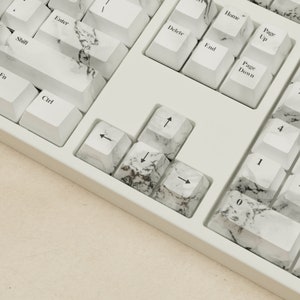 Marble 109keys Keycaps Set | Customizable Keys | PBT Keycap | Cherry ...