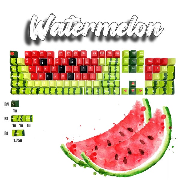 Watermelon Keycaps - Etsy
