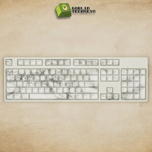 Marble 109keys Keycaps Set | Customizable Keys | PBT Keycap | Cherry ...