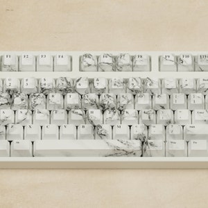 Marble 109keys Keycaps Set | Customizable Keys | PBT Keycap | Cherry ...