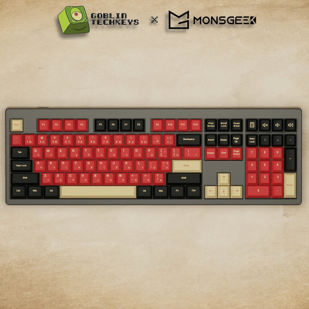 Monsgeek M5 | 100% Red Samurai Mechanical Keyboard | Aluminum Keyboard ...