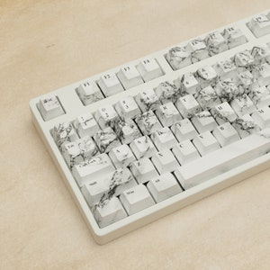 Marble 109keys Keycaps Set | Customizable Keys | PBT Keycap | Cherry ...
