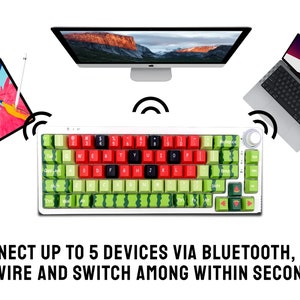 Watermelon Keyboard II Full Build 65% Keyboard 67 Keys Tenkeyless ...