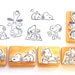 Hand Carved Snoopy Rubber Stamp Set - Peanuts Inspired - Etsy