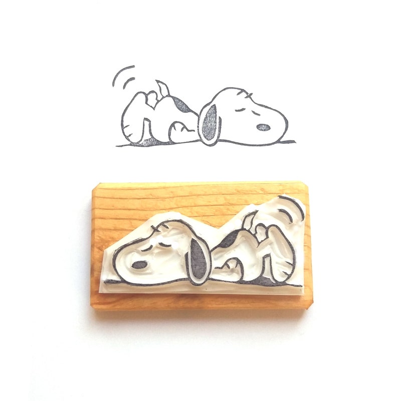 Snoopy Craft Rubber Stamp - Etsy