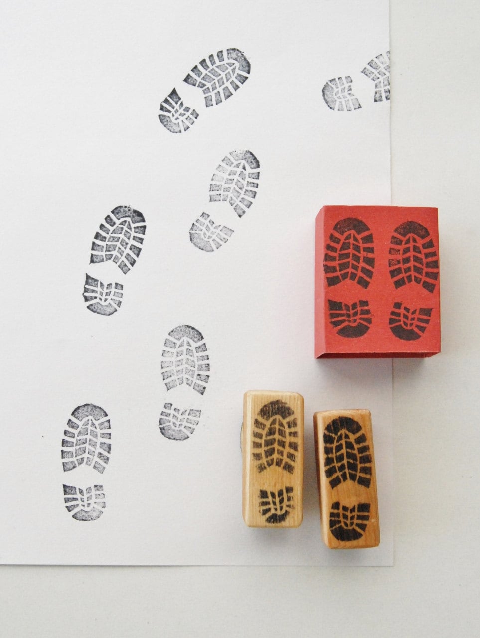 Step by Step Hand Carved Rubber Stamp Set - Etsy