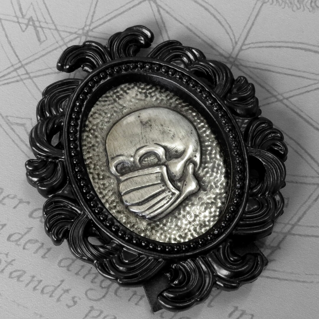 Mask Skull : Hand Embossed Anatomical Repoussé Metal Wall Art - Etsy