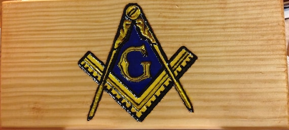 Mason Compass and Square Keepsake Box | Etsy