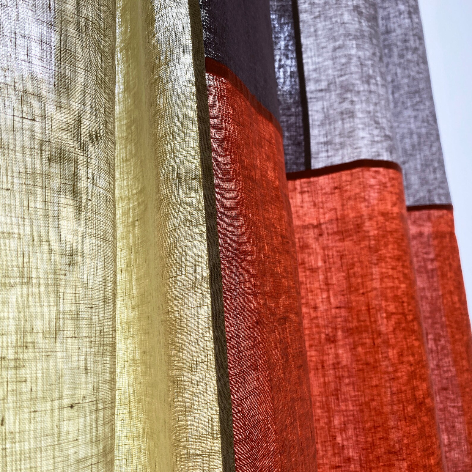 Modernized Korean Traditional Pojagi Curtain/ Shade/ Divider/ Tapestry ...