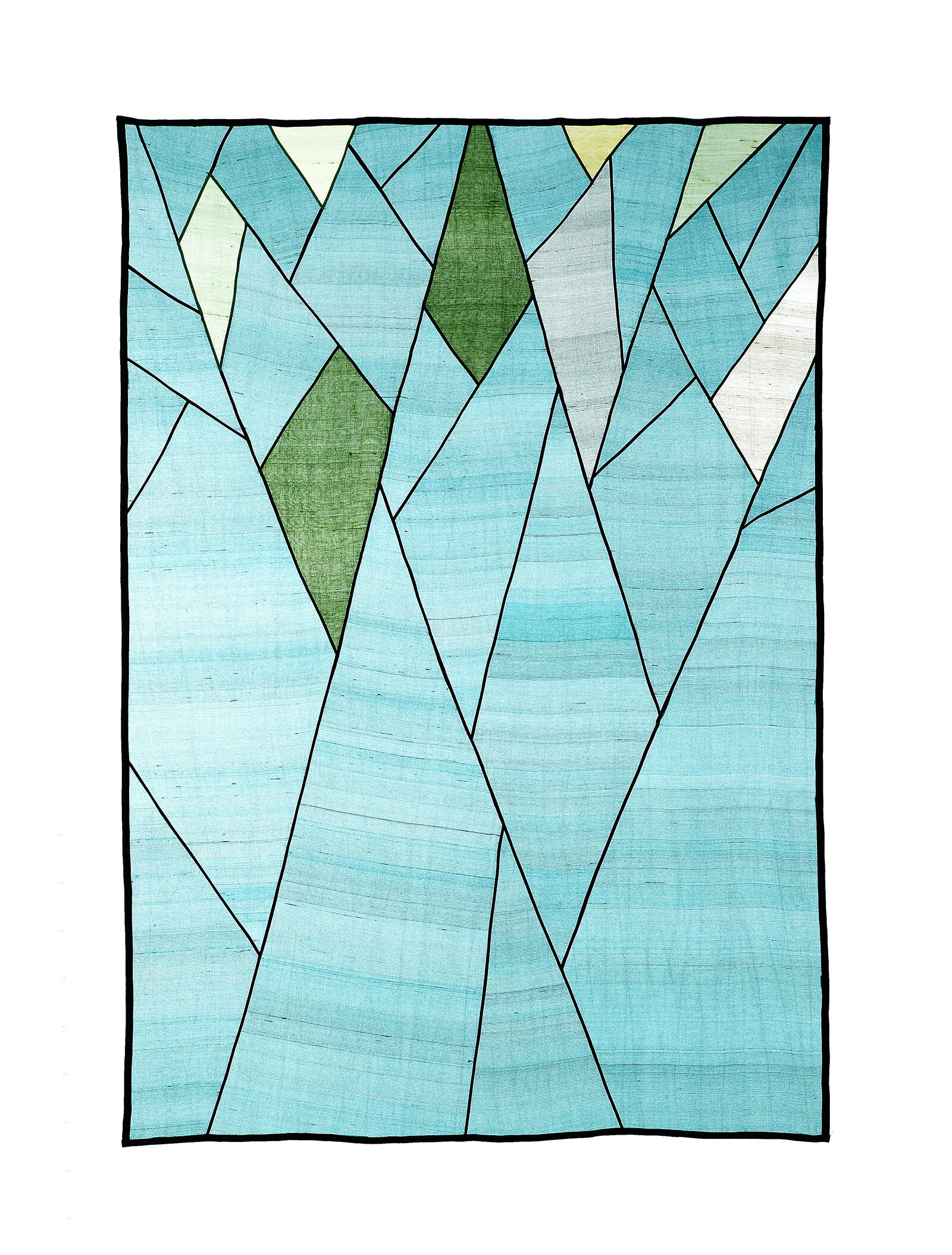 Modernized Korean Traditional Pojagi Curtain/ Shade/ Window Covering ...