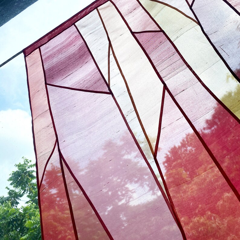 Modernized Korean Traditional Pojagi Curtain/ Shade/ Divider/ Tapestry ...