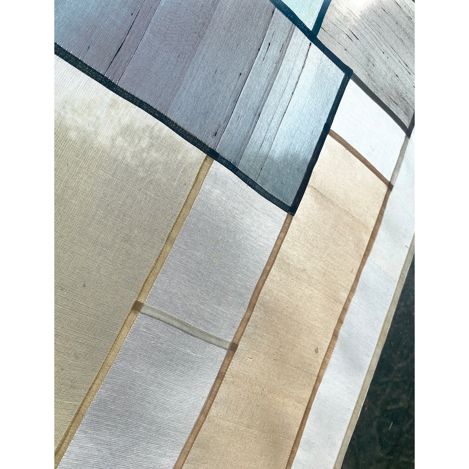 Modernized Korean Traditional Pojagi Curtain/ Shade/ Wall Hanging ...