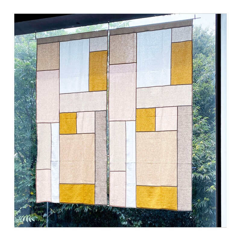 Patchwork Curtain - Etsy