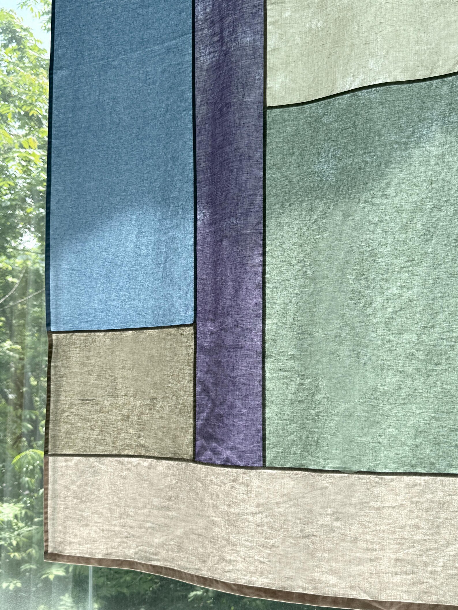 Pojagi Patchwork Curtain: Linencotton, Korean Authentic Skills ...