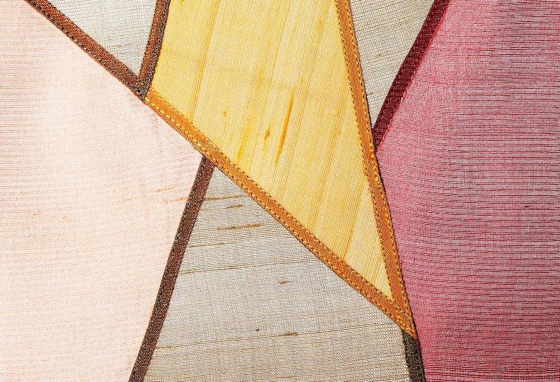 Modernized Korean Traditional Pojagi Window Covering/ Stained-glass ...