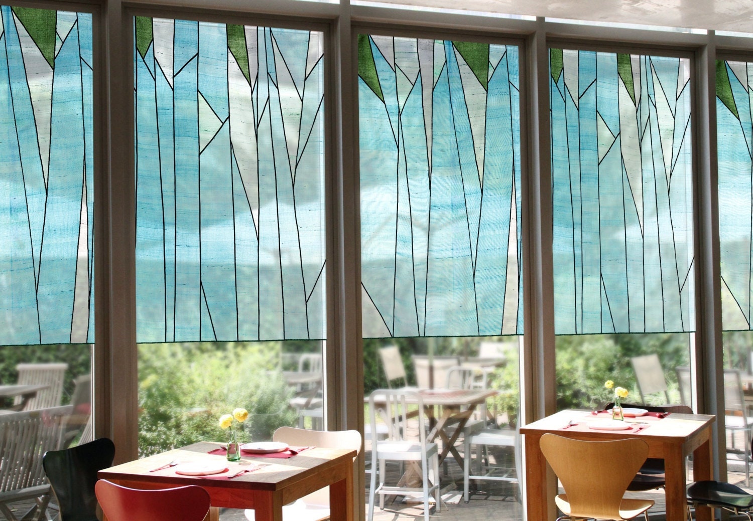 Modernized Korean Traditional Pojagi Curtain/ Shade/ Window Covering ...