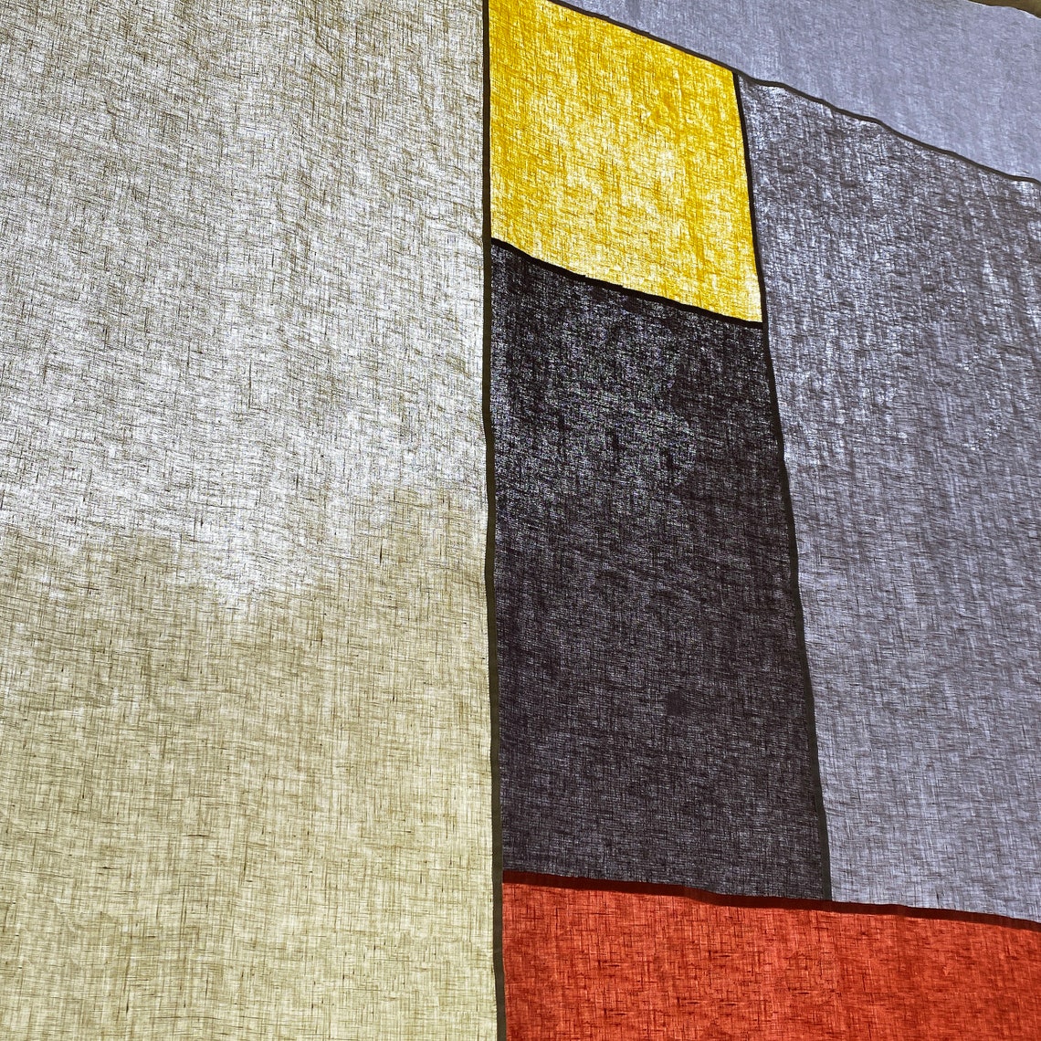 Modernized Korean Traditional Pojagi Curtain/ Shade/ Divider/ Tapestry ...