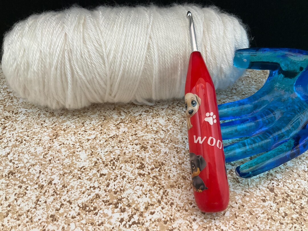 Handmade 7/4.5mm Clover Amour, Too Shay Crochet Hook Wood/acrylic ...