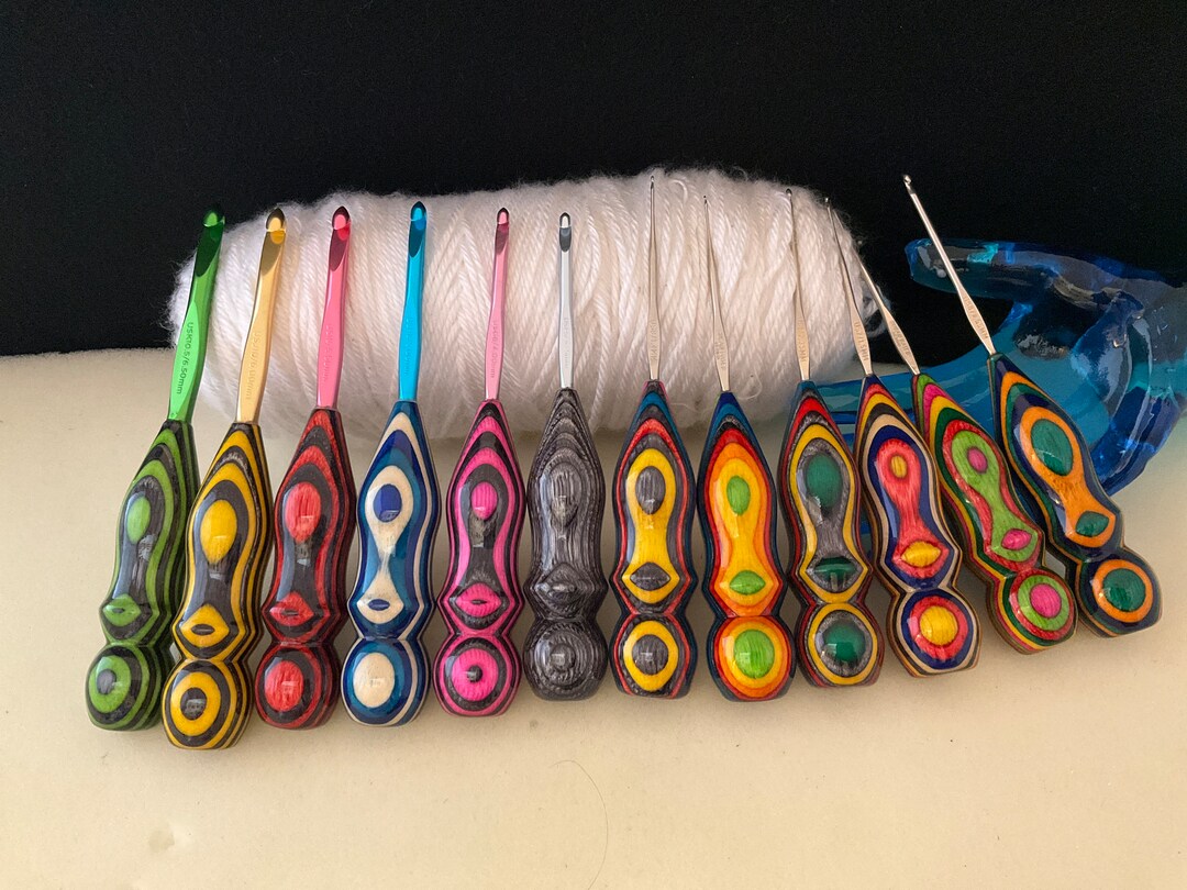 Susan Bates 12 Handmade Too Shay Crochet Hook Handle With Susan Bates ...