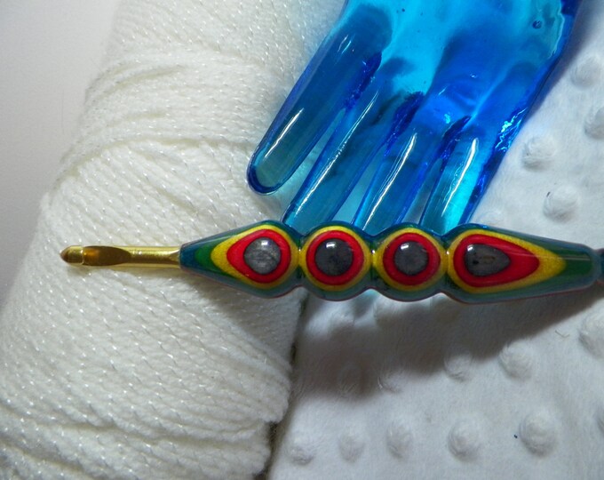 1 Handmade Too Shay Crochet Hook Handle With Susan Bates Hook Size : J ...