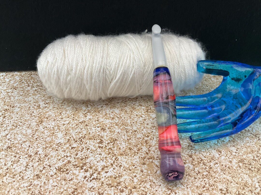 Clover Amour Q / 15.00 Mm Handmade Too Shay Crochet Hook Handle With ...