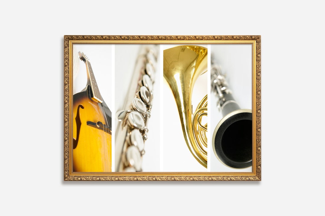 Instrument Collage Photography Art, Digital Downloadable Wall Art ...