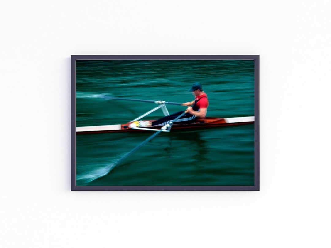 Rower in Motion Photography Art, Digital Downloadable Wall Art, Trendy ...