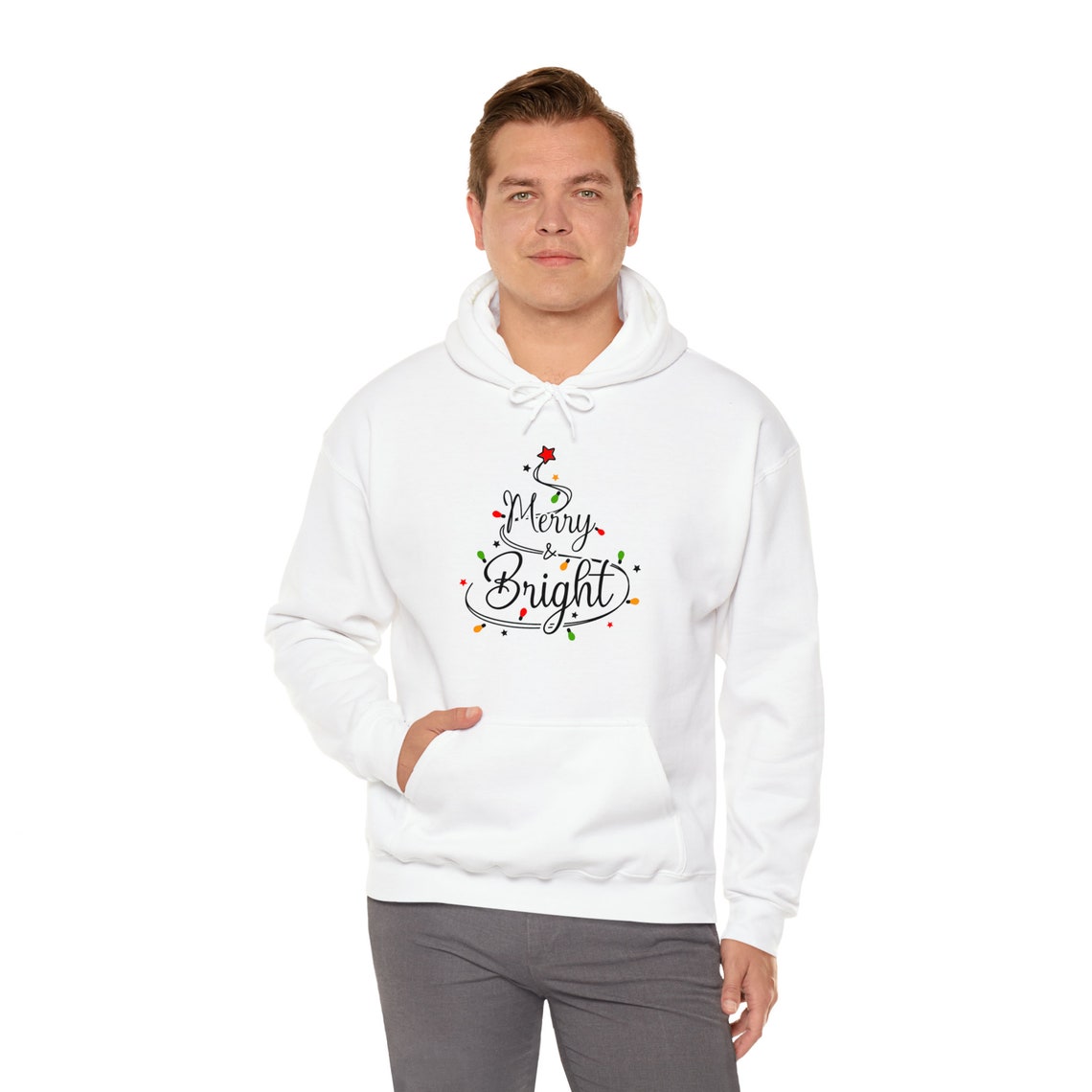 Christmas Hooded Sweatshirt, Christmas Tree Hoodie, Christmas Hoodie ...
