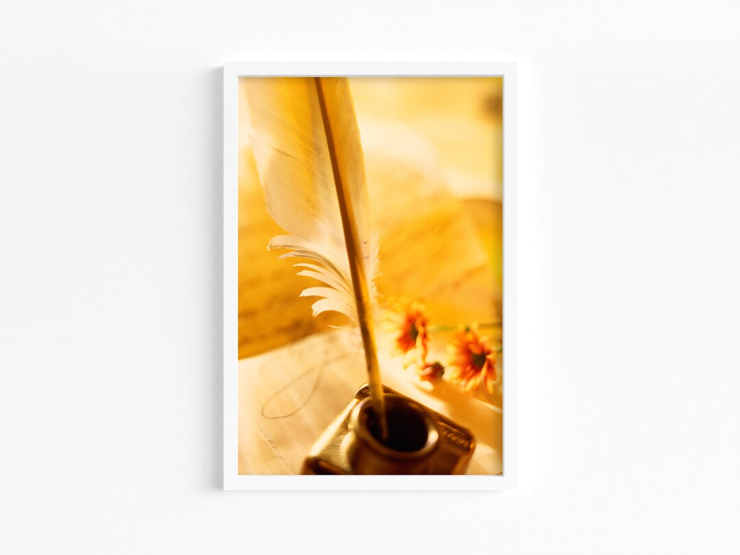Ink and Quill Photography Art, Digital Downloadable Wall Art, Trendy ...