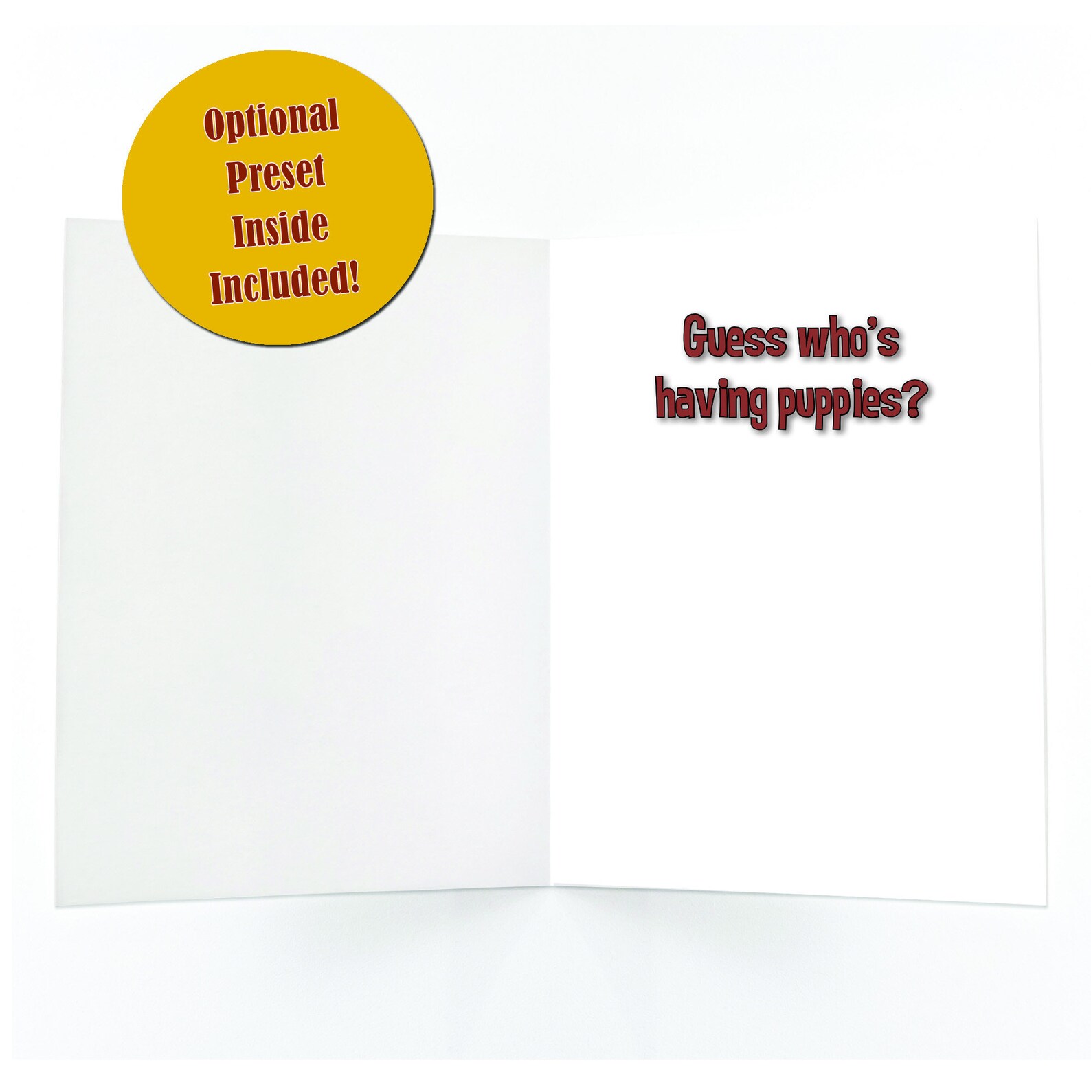Printable Funny Card for Furry Friends, Dogs, Pets, Pregnant, Funny ...