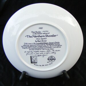 Bradford Exchange "the Northern Shoveler Duck" Barton Bart Jerner's ...