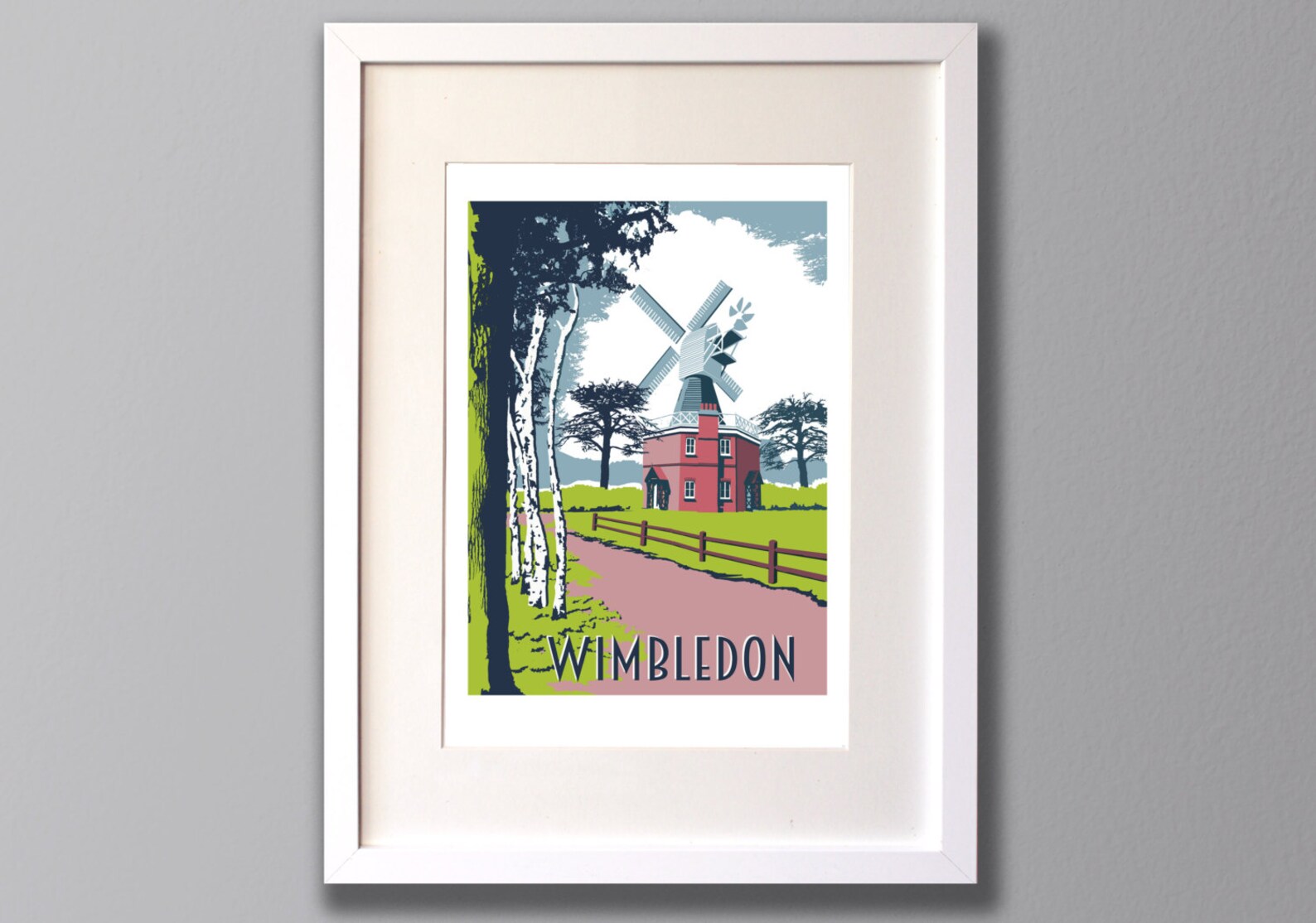 Wimbledon Common A3 Screen Print Limited Edition FRAMED - Etsy