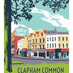 Clapham Common - A3 Screen Print - Limited Edition - FRAMED - Etsy UK