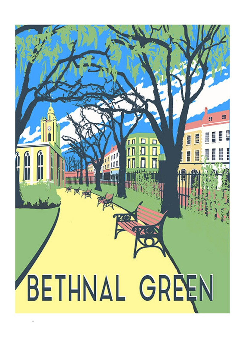 Bethnal Green - A3 Screen Print - Limited Edition - (UN)FRAMED - Etsy UK