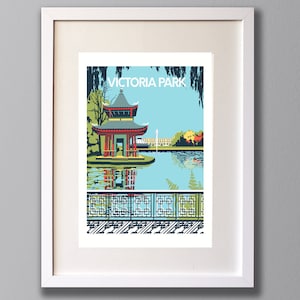 Victoria Park Screen Print, East London, A3 Limited Edition Art - Etsy