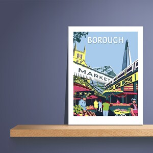 Borough Market Print, London Illustration – A3 Limited Edition Giclee ...