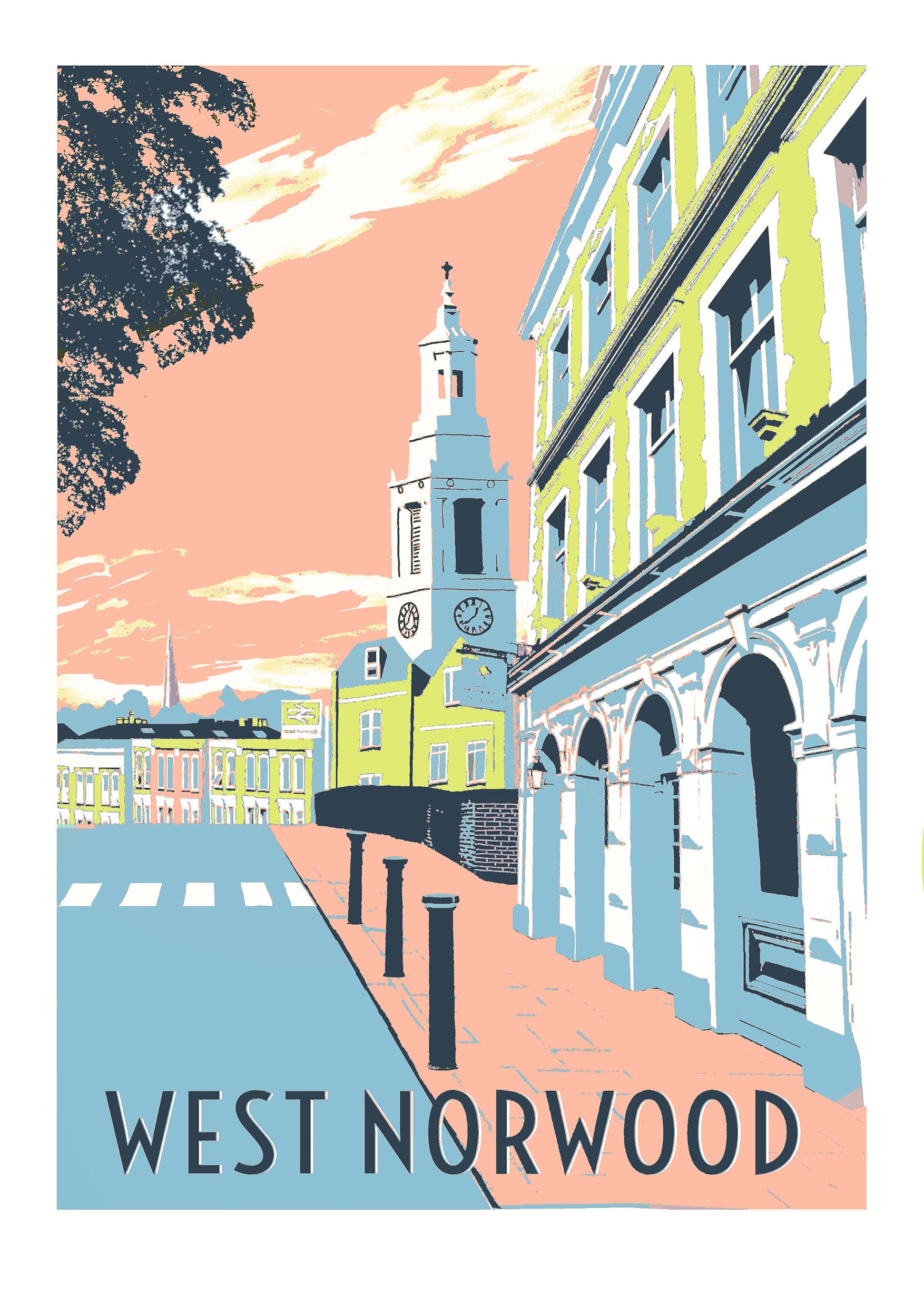 West Norwood, Limited Edition A3 Screen Print, South London, UK - (UN ...