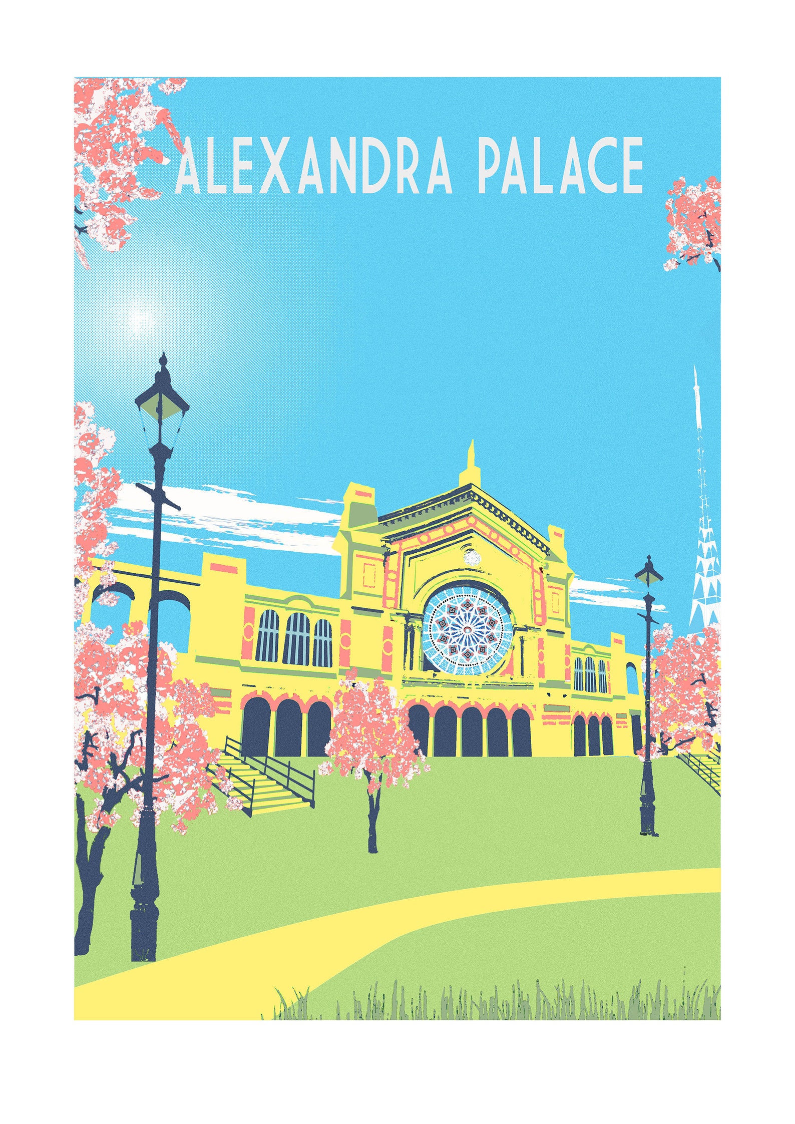 Alexandra Palace Art Print, London Illustration - Etsy