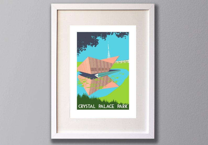 Crystal Palace Park, Concert Platform, Rusty Laptop, Screen Print (UN ...