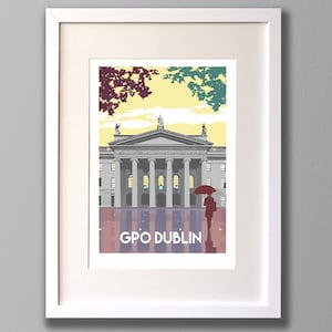 GPO Dublin Limited Edition A3 Giclee Print Dublin Ireland - Etsy