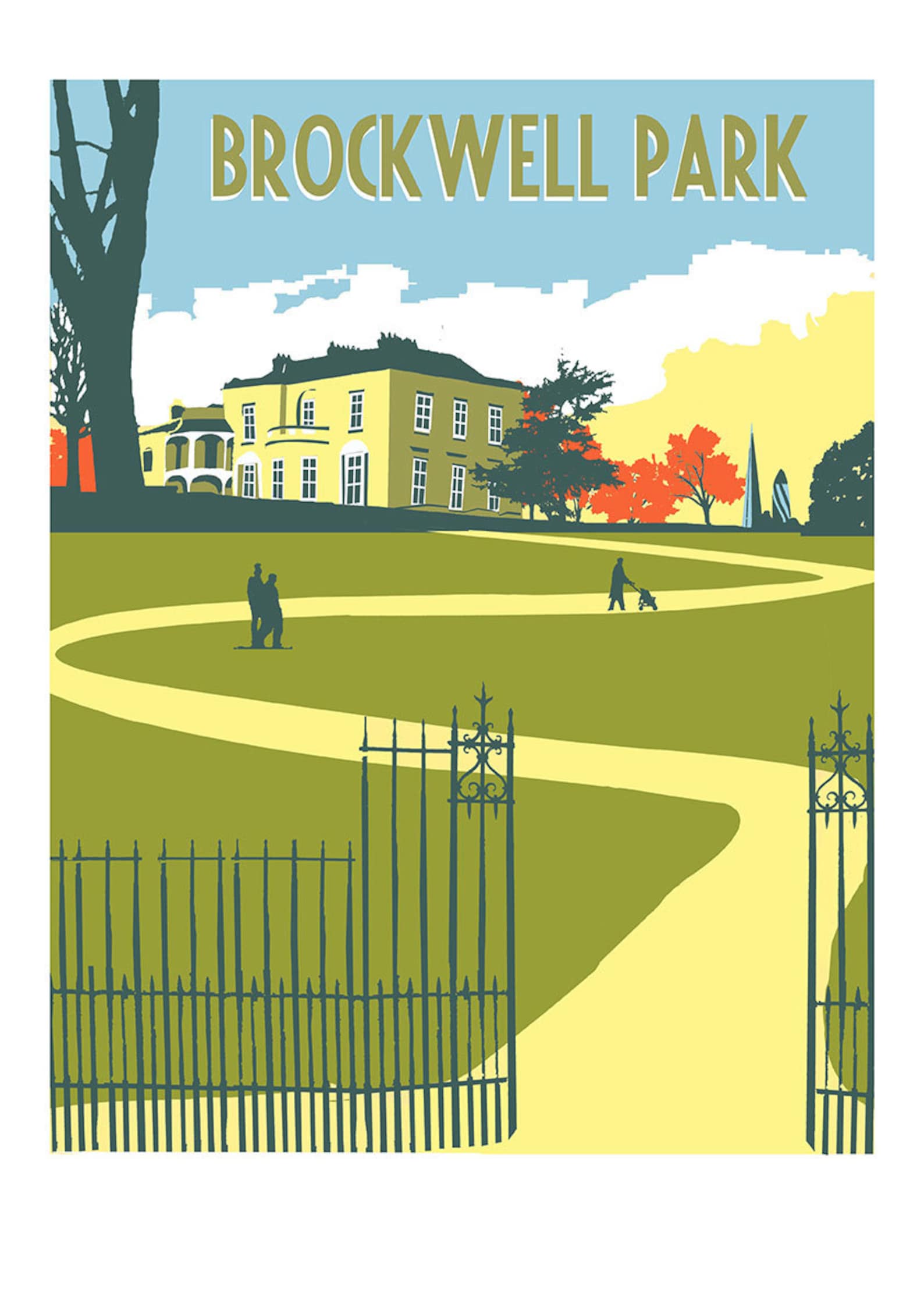 Brockwell Park Herne Hill Brixton Tulse Hill South London - Etsy